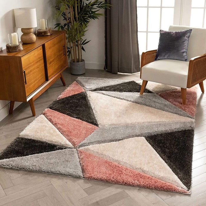 Triangles Geometric Area Rug | Stylish & Cozy Rug for Every Space | Nestern